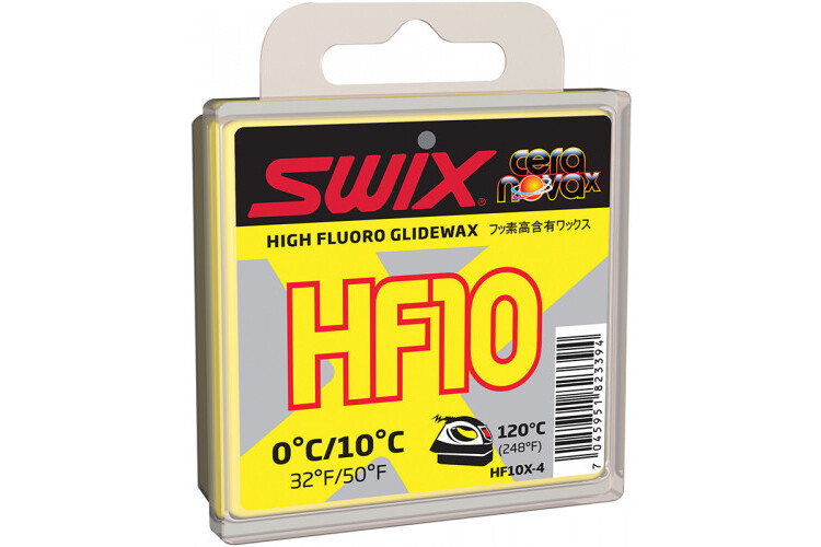 Skluzný vosk Swix HF10 yellow 40g 0°C/+10°C | Bike Sport
